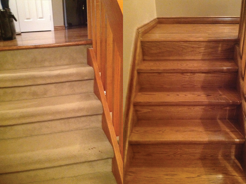 Before and After - Toronto Staircase Renovation